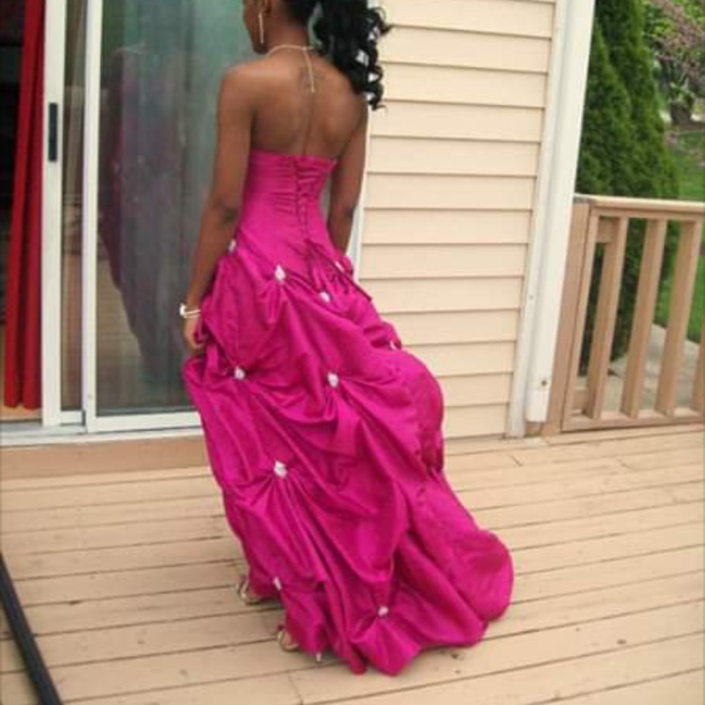 Pink Big Ball Gown Prom Dress - Gem